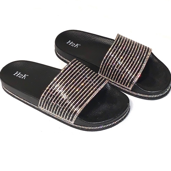 Shoes | Rhinestone Slides | Poshmark